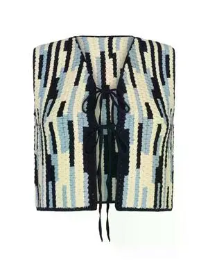 Escvdo Anadara Intarsia Vest