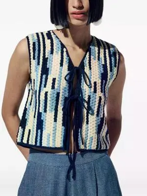 Escvdo Anadara Intarsia Vest
