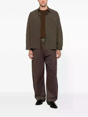SAGE NATION Zushi Pleated Trousers - Brown