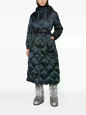Max Mara Quilted Hooded Coat