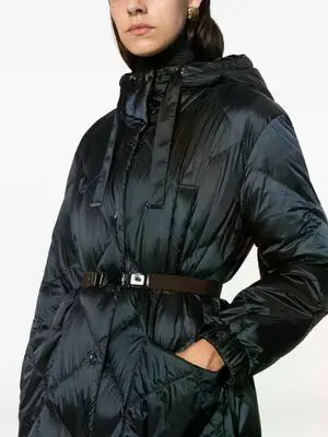 Max Mara Quilted Hooded Coat