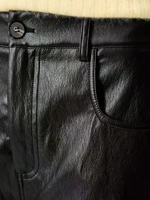 VICOLO Calf Leather Palazzo Pants