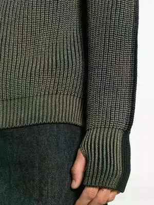 Comme Des Garçons Ribbed-knit Raglan-sleeve Sweater