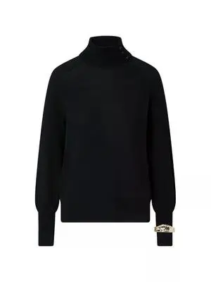 Liu Jo Wool Turtleneck With Bracelet - Black