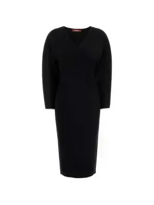Max Mara Emiro V-neck Midi Dress
