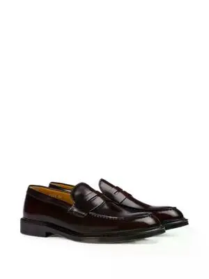 DOUCAL'S Smooth-finish Penny Loafers