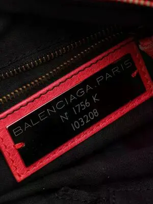 Balenciaga 2012 Lambskin Motocross Classic First Satchel - Pink