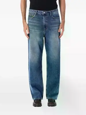DUNST Faded Straight-leg Jeans