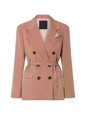 Liu Jo Tencel Blazer With Belt - Pink