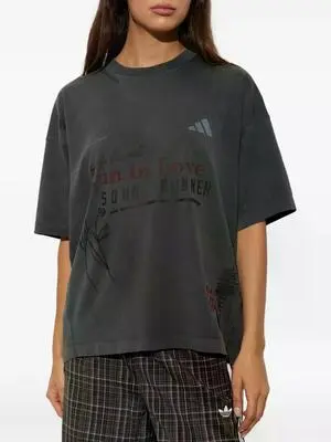 Adidas X Song For The Mute Logo-print Cotton T-shirt - Grey