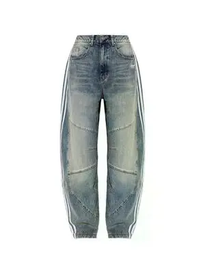 Adidas 3-stripes Tapered Jeans - Blue