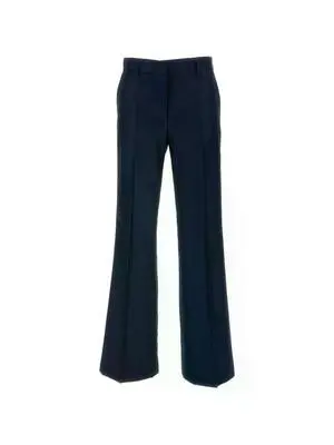 Alberto Biani Wide-leg Cady Trousers - Blue