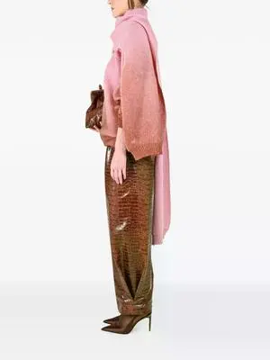 ROWEN ROSE Degradé Zip-fastening Sweater - Pink