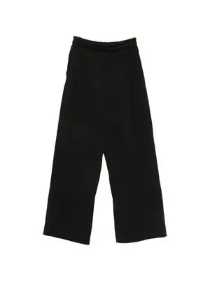 ENTIRE STUDIOS Elasticated-waistband Wide-leg Track Pants - Black