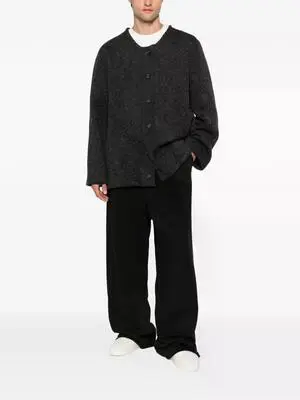 ENTIRE STUDIOS Elasticated-waistband Wide-leg Track Pants - Black
