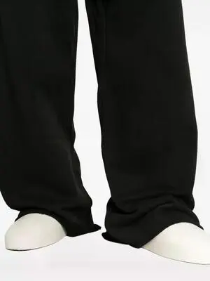 ENTIRE STUDIOS Elasticated-waistband Wide-leg Track Pants - Black