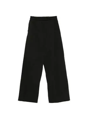 ENTIRE STUDIOS Elasticated-waistband Wide-leg Track Pants - Black