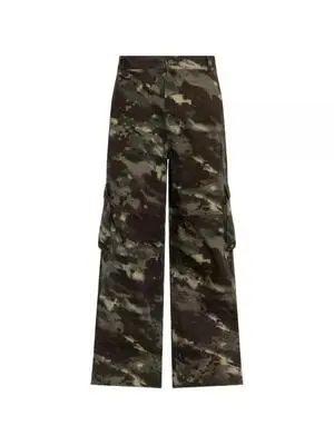 Adidas Camo Camouflage-print Wide-leg Trousers - Brown