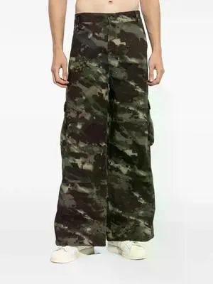 Adidas Camo Camouflage-print Wide-leg Trousers