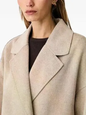 VICOLO Double-breasted Notched-lapel Coat