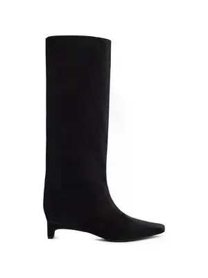 Loulou De Saison Naomi Kitten-heel Velvet Boots
