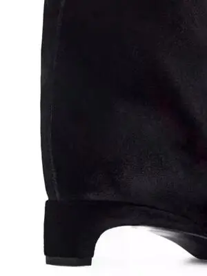 Loulou De Saison Naomi Kitten-heel Velvet Boots
