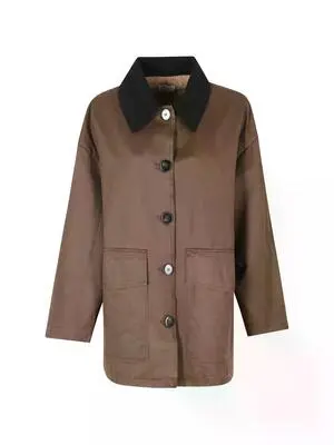 ALYSI Corduroy-collar Storm-flap Jacket