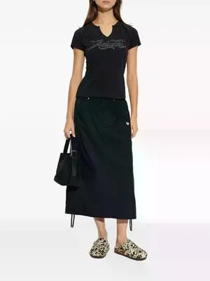 Adidas Logo-embroidered Drawstring Skirt