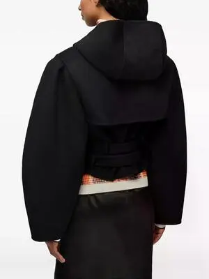 GANNI Jacket In Double-faced Wool