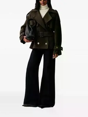 VICOLO Double-breasted Belted Coat
