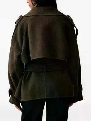 VICOLO Double-breasted Belted Coat