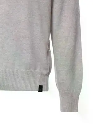 FAY Crew-neck Wool Sweater - Grey