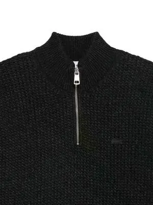 Lacoste Quarter-zip Waffle-knit Sweater