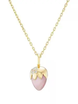 UNIFORM OBJECT Pink Opal Diamond Necklace