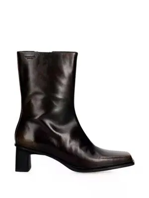 VAGABOND SHOEMAKERS Elvina Square-toe Leather Ankle Boots - Brown