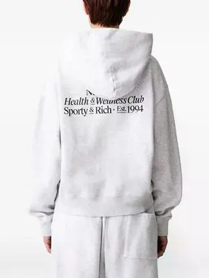 Sporty & Rich Logo-print Cotton Hoodie