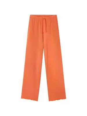 American Vintage Atubay Carbon-brushed Track Pants - Orange