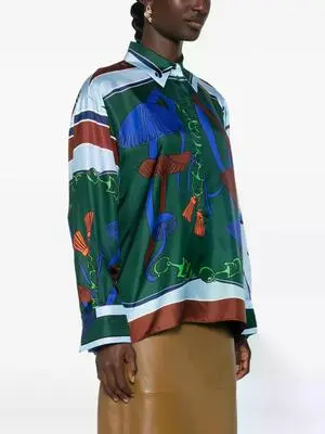 Dorothee Schumacher Cosmic Funghi Silk Blouse