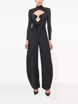 NISSA Wool-blend Barrel Fit Pants
