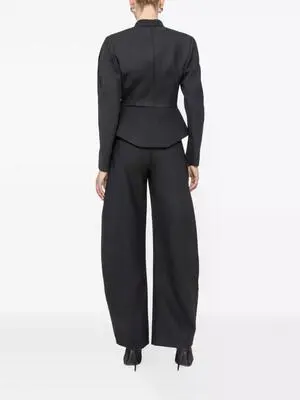NISSA Wool-blend Barrel Fit Pants