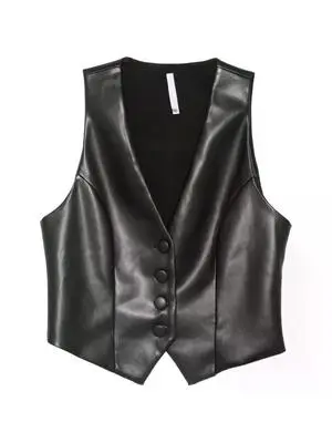 Imperial Button-fastening V-neck Gilet