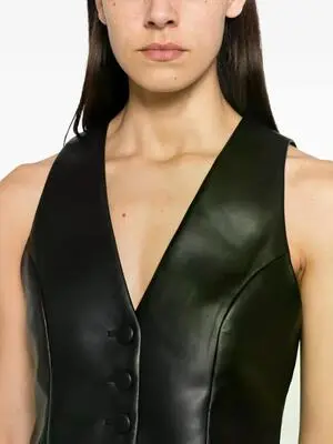 Imperial Button-fastening V-neck Gilet