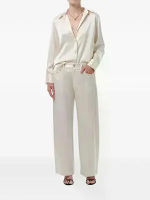 Citizens Of Humanity Tullah Hammered-satin Shirt