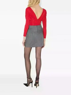Elisabetta Franchi Bodysuit In Lightweight Crêpe Jersey Fabric
