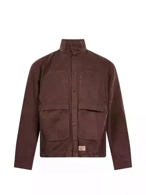 RANRA Button-up Funnel-neck Coat - Brown