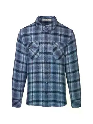 GOD'S TRUE CASHMERE Check-pattern Cashmere Shirt