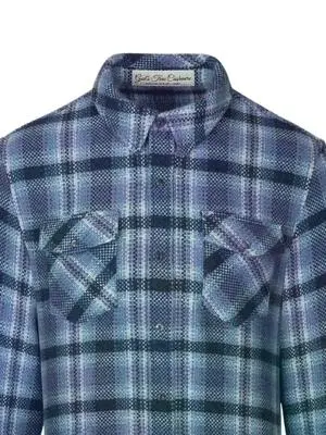 GOD'S TRUE CASHMERE Check-pattern Cashmere Shirt