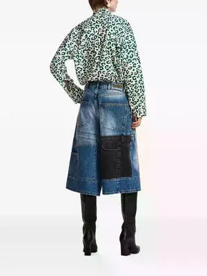Essentiel Antwerp Khaleesi Leopard-print Pussy-bow Shirt
