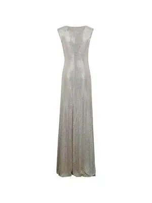 Roland Mouret Crystal-embellished Ruched Maxi Dress