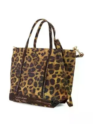 Vanessa Bruno Small Cabas Leopard-print Sequin-embellished Tote Bag